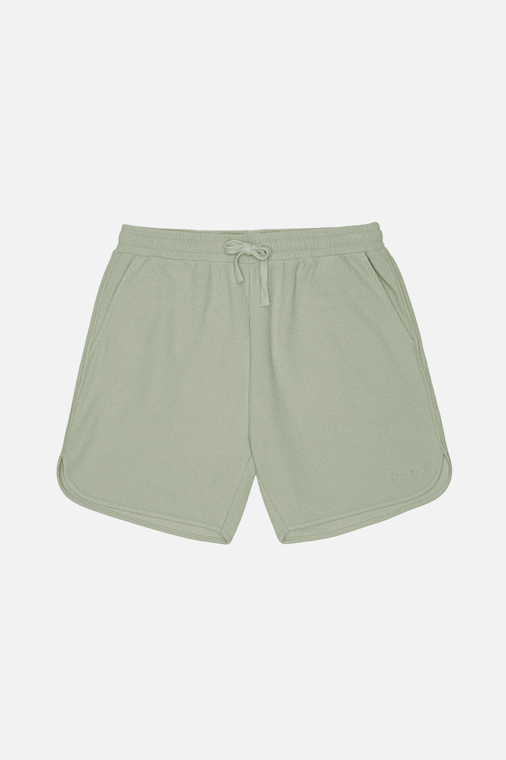 Rib Ringer Shorts Green | Kuwalla Tee
