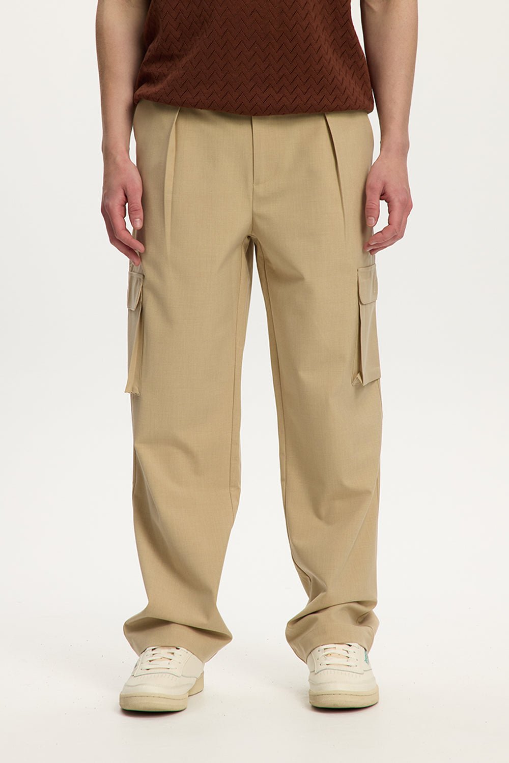 Smart Cargo Pants Beige | KUWALLA TEE